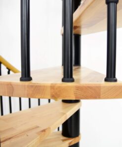 Kružne unutrašnje stepenice - Spiral Decor (crna boja) - Tavanske merdevine